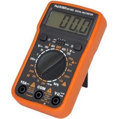 DIGITÁLIS MULTIMÉTER AC/DC 200mA/250V CAT II 600V HARDEN HD-661002 ...